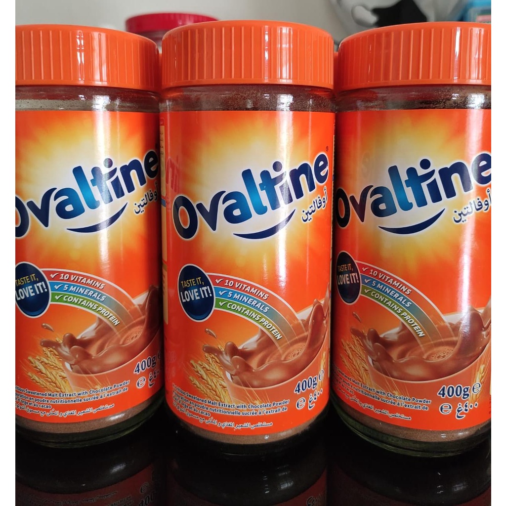 Jual Ovaltine Instant Malt Drink Powder - Chocolate 400g | Shopee Indonesia