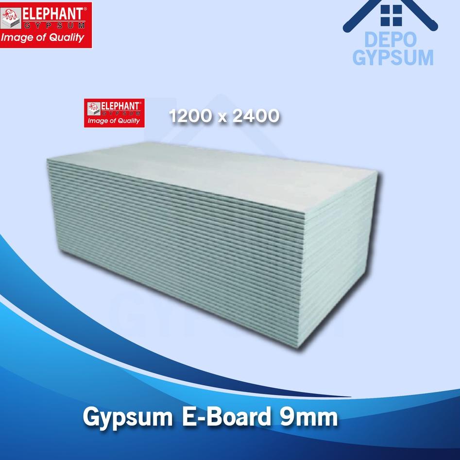 Jual Papan Gypsum Eboard Elephant 09mm 1200x2400 |Gipsum Elephant ...