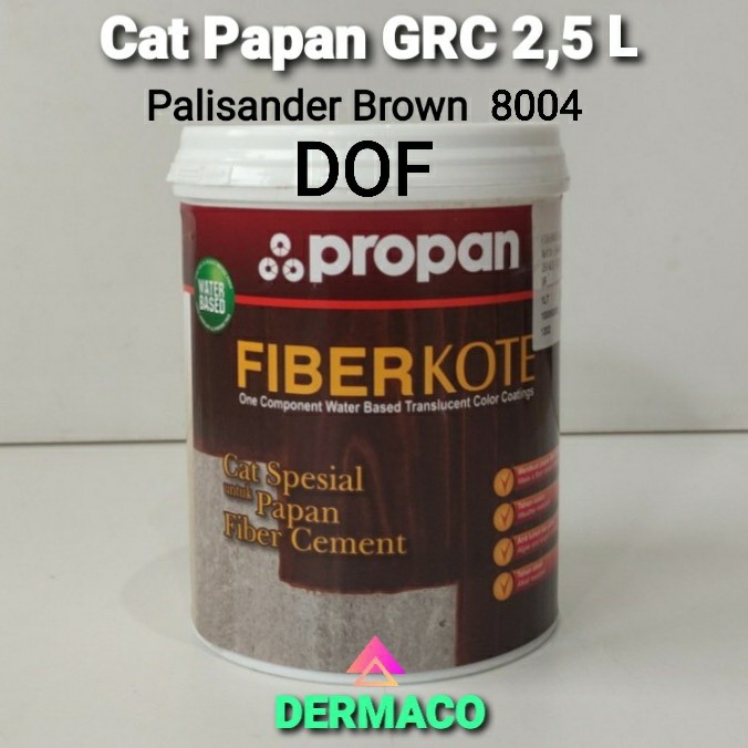 Jual Cat Fiberkote GRC 2,5L / Cat PROPAN Palisander Brown 8004 DOF /Cat ...