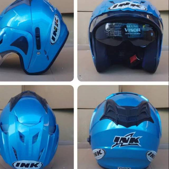 Jual TERMURAH REPLIKA INK T1 Helm tipe jp8 double visor | Shopee Indonesia