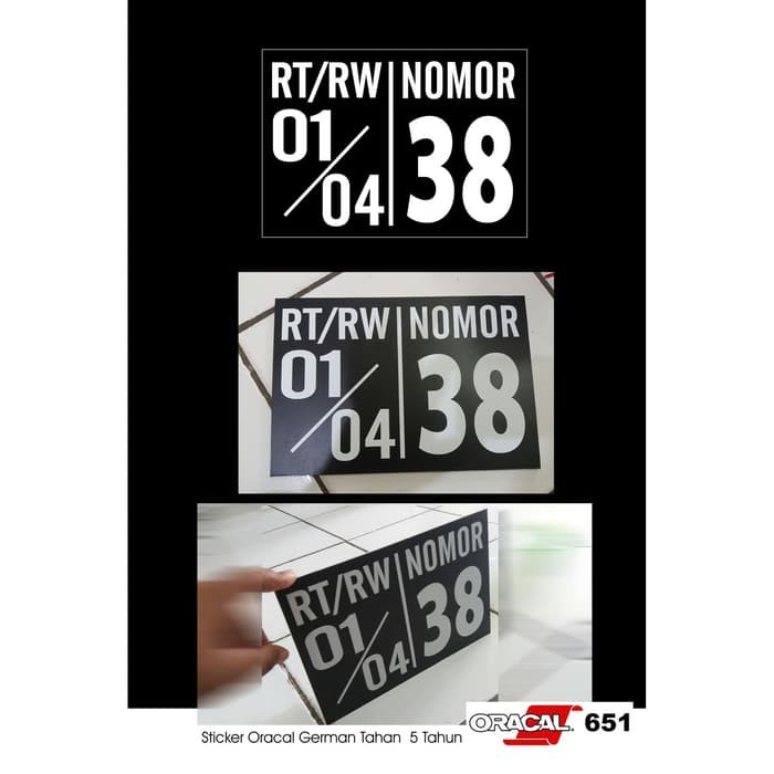 Jual Nomor Rumah akrilik cuting sticker perumahan kampung exclusive ...