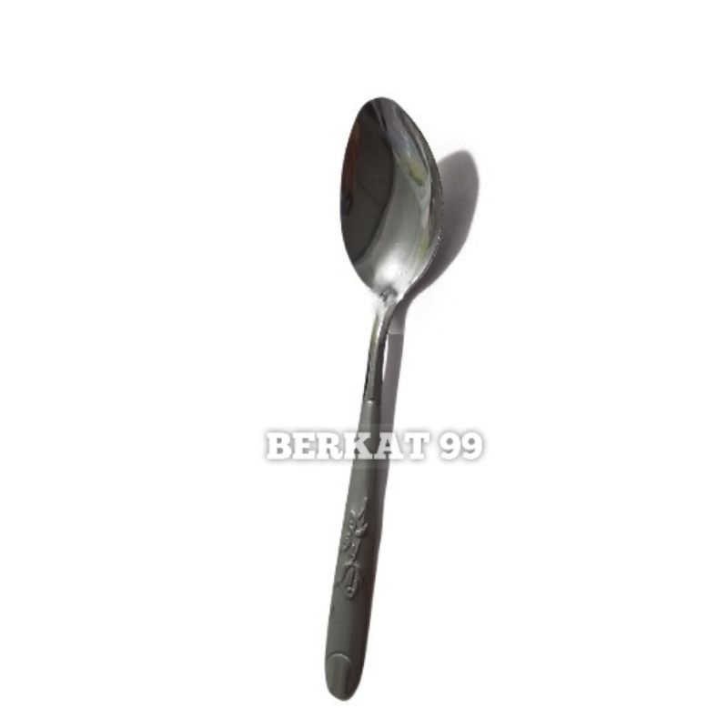Jual SENDOK MAKAN STAINLESS STEEL BUNGA | Shopee Indonesia