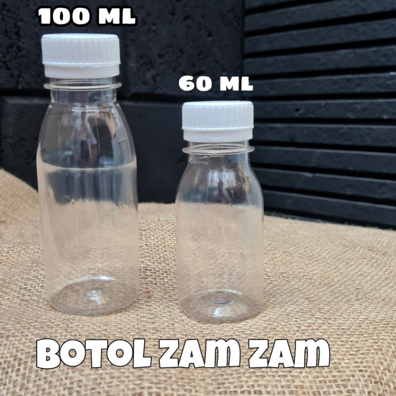 Jual botol plastik zam zam 100ml zamzam jelly 100 ml 125ml | Shopee ...