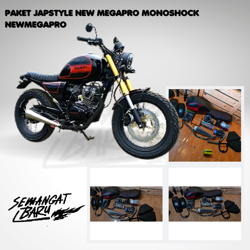 Jual PAKET JAPSTYLE NEW MEGAPRO MONOSHOCK NEWMEGAPRO PAKET HEMAT MIDDLE ...