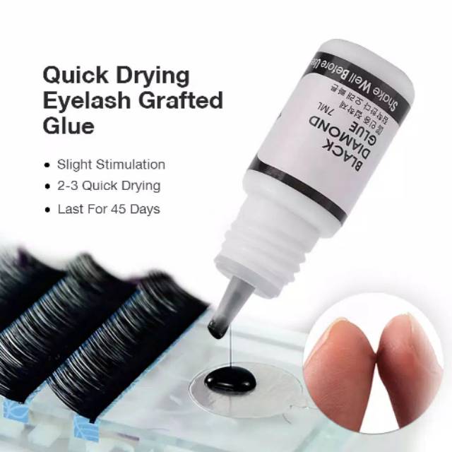 Jual Lem Eyelash extension glue tidak perih black diamond | Shopee ...