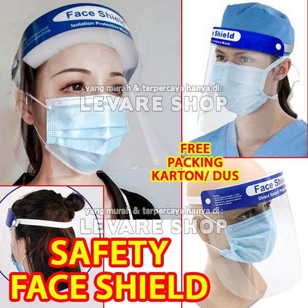 Jual APD Pengaman Pelindung Wajah Muka Safety Face Shield Protector ...
