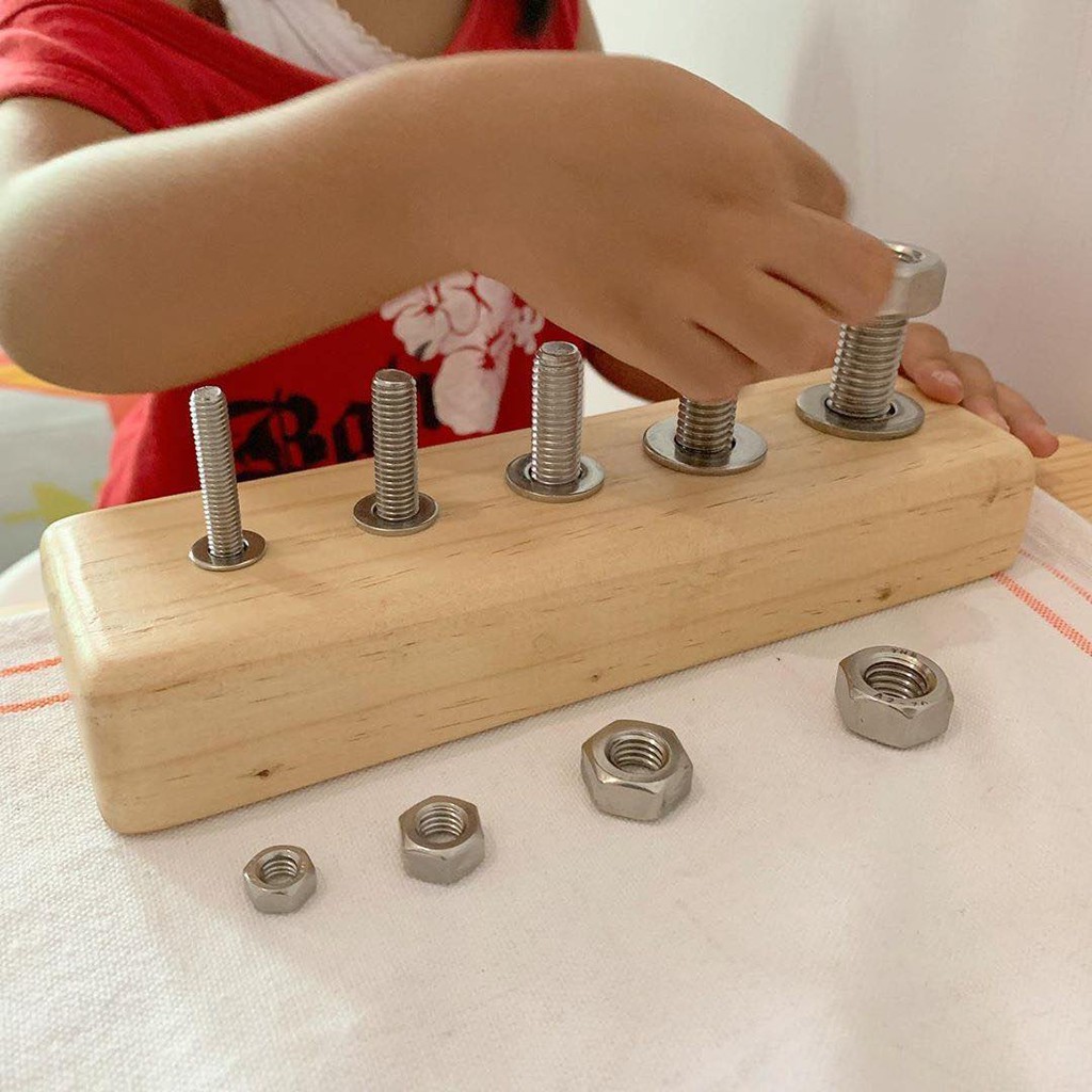 Jual Begun Nuts and Bolts Montessori/Mainan Edukasi Mur dan Baut Usia ...