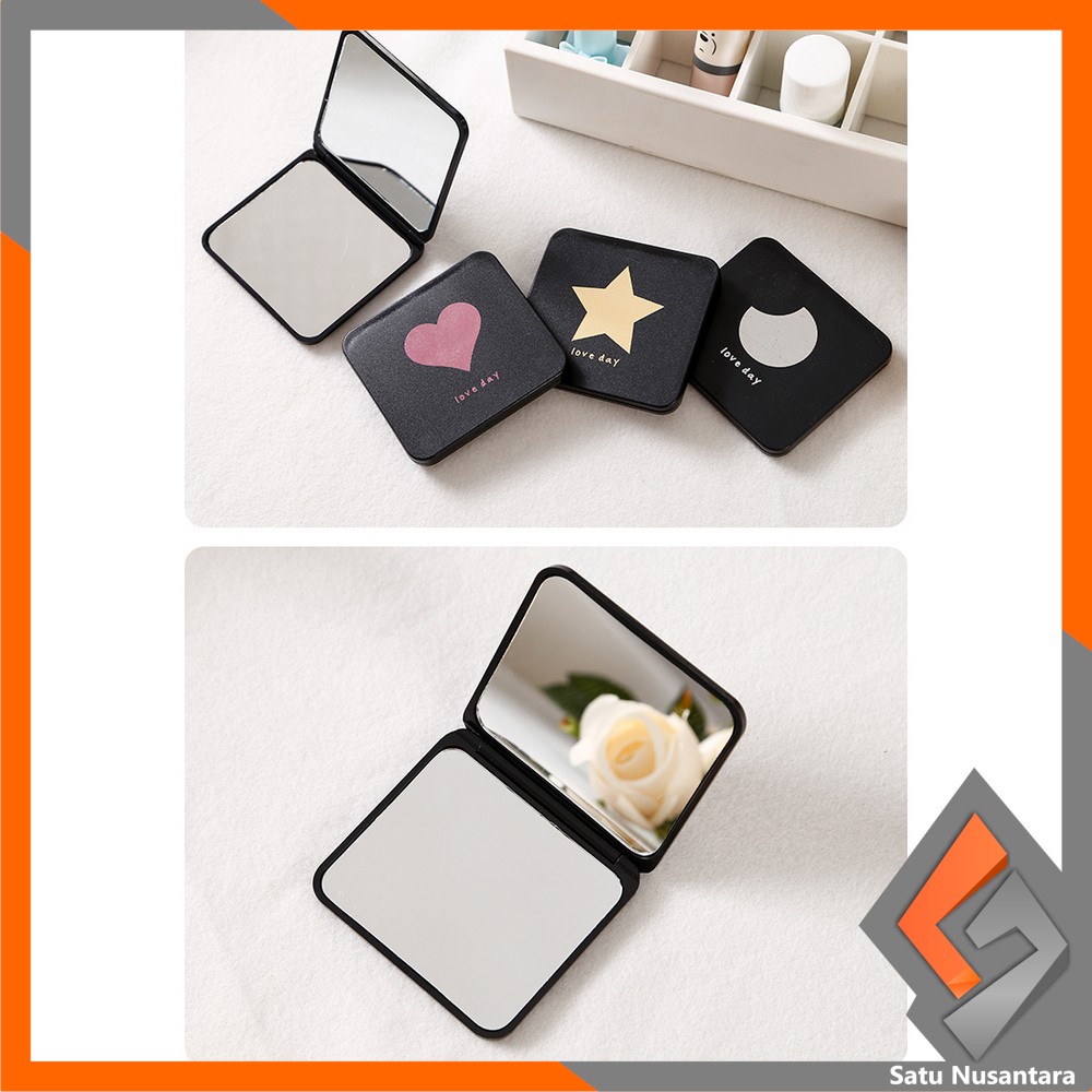 Jual SN-C584 Cermin Mini Travel Model Segiempat / Cermin Makeup Petak ...