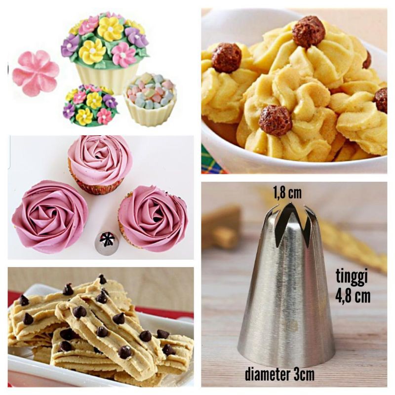 Jual Spuit kualitas premium no 1B tanpa sambungan spuit kue semprit ...