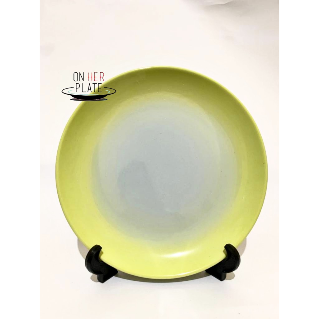 Jual PIRING KERAMIK UNIK SALAD PLATE DESIGN KLASIK LIME 21 CM | Shopee ...