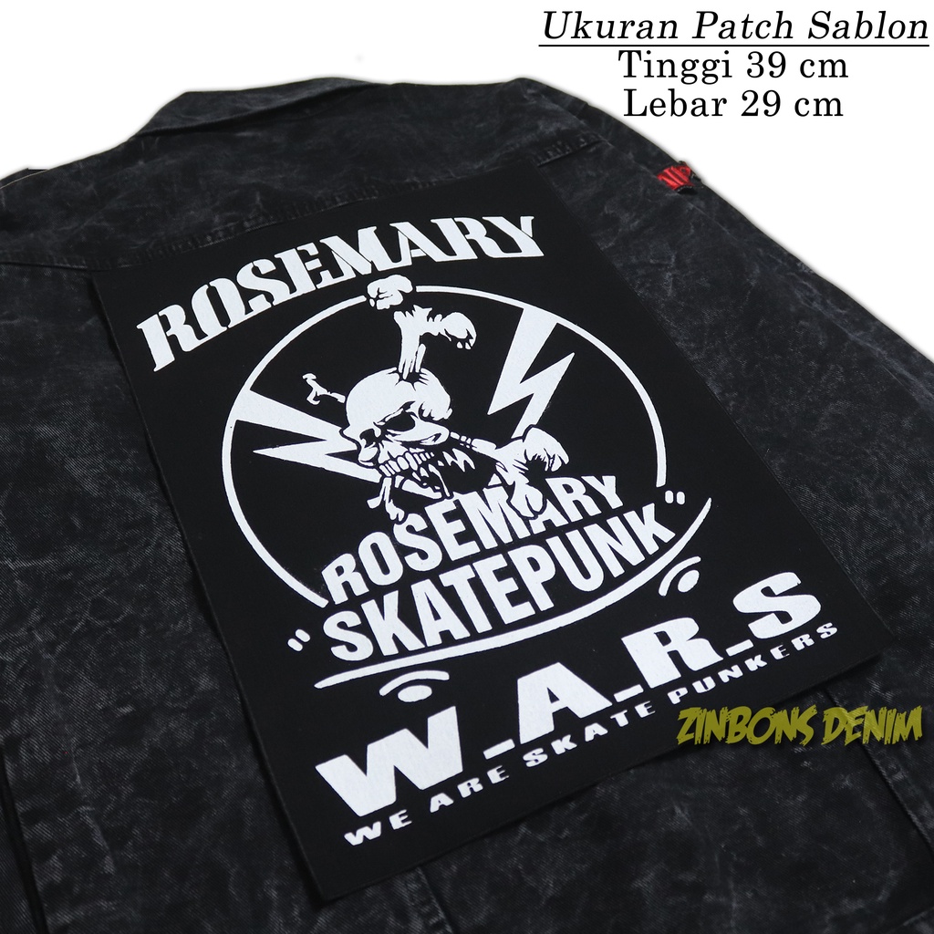 Jual Backpatch Sablon Ukuran Besar Patch Punggung Jahit Musik Punk ...
