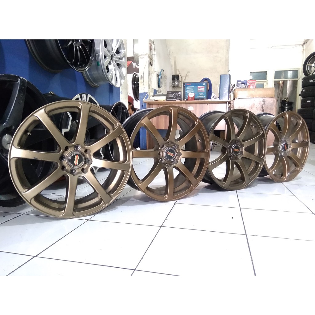 Jual velg mobil seken model advan ring 17x75 pcd 4x100 4x114 coock buat ...