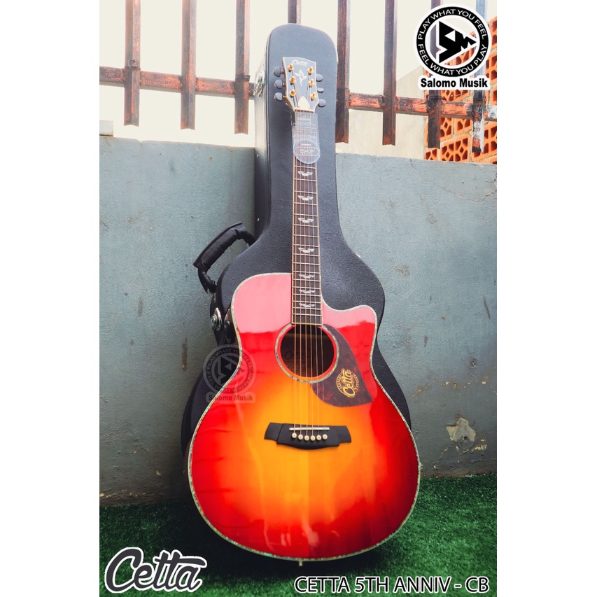 Jual Gitar Akustik Elektrik Cetta 5th Anniversary Varian Warna ...