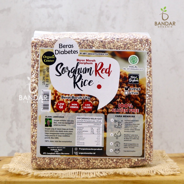 Jual Beras Sorghum Merah 1kg - Organic Center | Shopee Indonesia