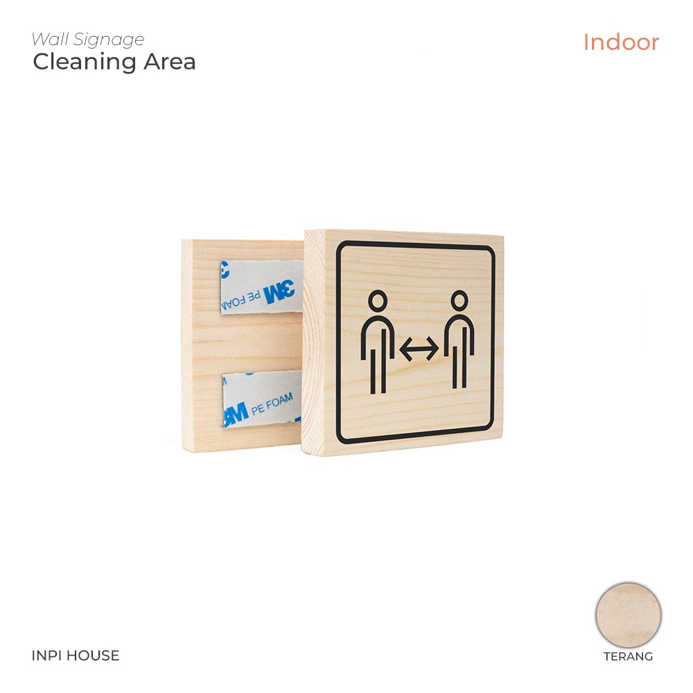 Jual sign system jaga jarak - keep safe distance signage - papan ...