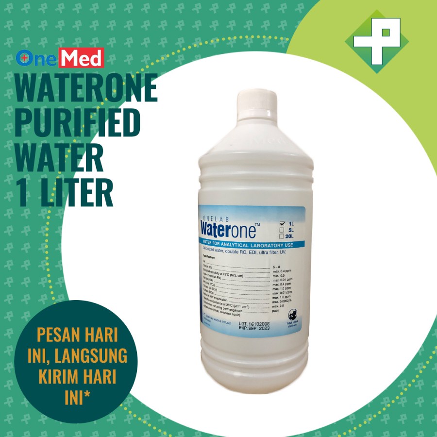 Jual Waterone OneMed 1 Liter / Aquabides / Purified Water | Shopee ...