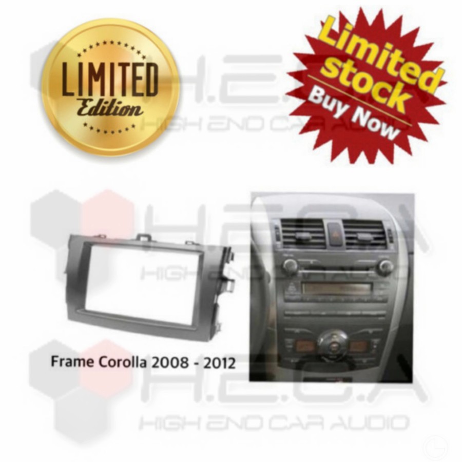 Jual Frame Double Din Head Unit Tape Mobil Audio For COROLLA / ALTIS ...