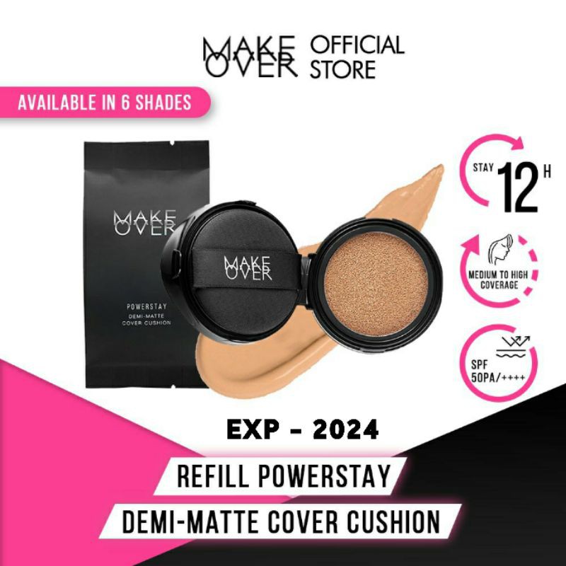Jual REFILL MAKEOVER POWERSTAY DEMI-MATTE COVER CUSHION | Shopee Indonesia