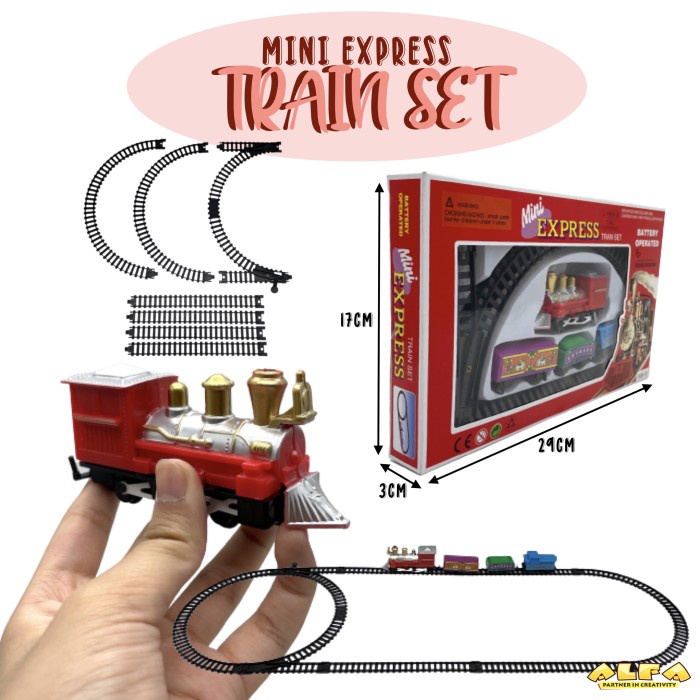 Jual Toko Mainan ALFA Kereta Mini Express Train Set B/O 1909-51 ...