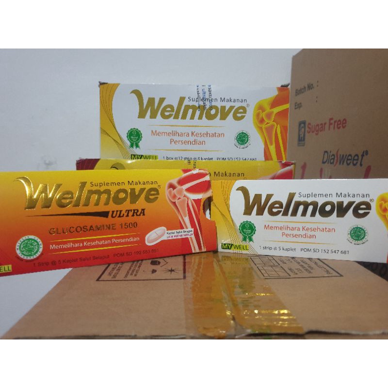 Jual STRIP Welmove Ultra Suplemen Makanan Kesehatan Sendi Isi 5 Vitamin ...