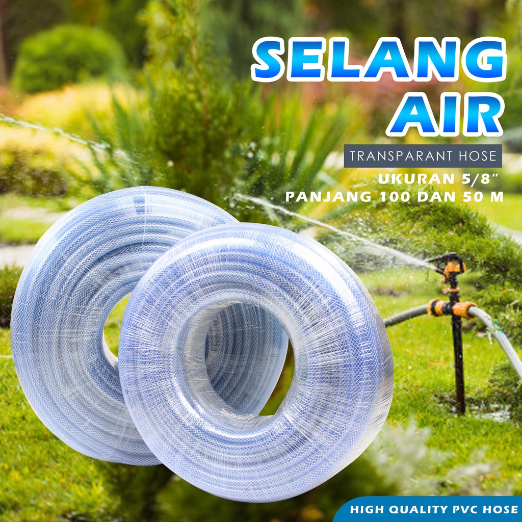Jual Selang / Selang Air / selang air Transparan Permeter Serat benang / Selang Air Taman ...