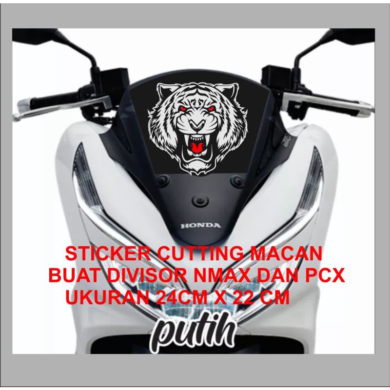 Jual sticker motor cutting kepala macan harimau | Shopee Indonesia