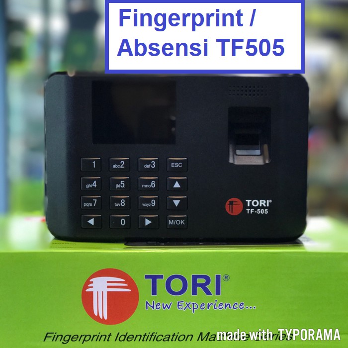Jual Fingerprint Absent Machine Tori TF505 - mesin absen sidik jari ...