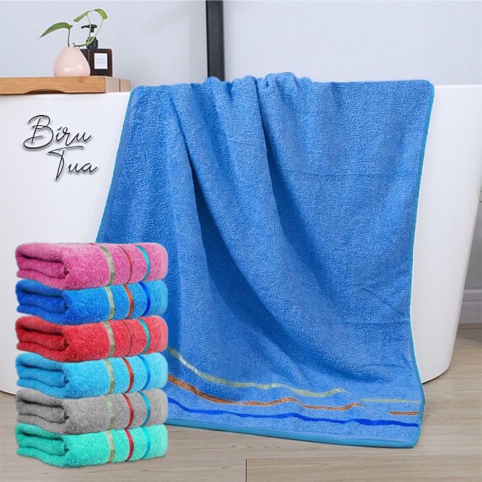 Jual Handuk H12 Mandi Dewasa 70x140 Jumbo Tebal Katun Lembut Ukuran ...