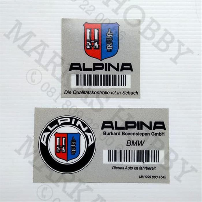 Jual Stiker / Sticker Alpina Quality Control ( Tempel Dalam ) | Shopee ...