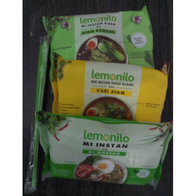 Jual Mie lemonilo mix rasa 3 + sumpit lemonilo | Shopee Indonesia