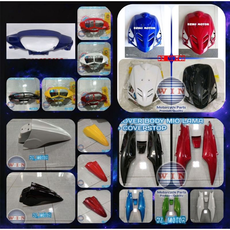 Jual Paket Fullset Body Halus Yamaha Mio Lama Old 2006 2007 Hitam Putih ...