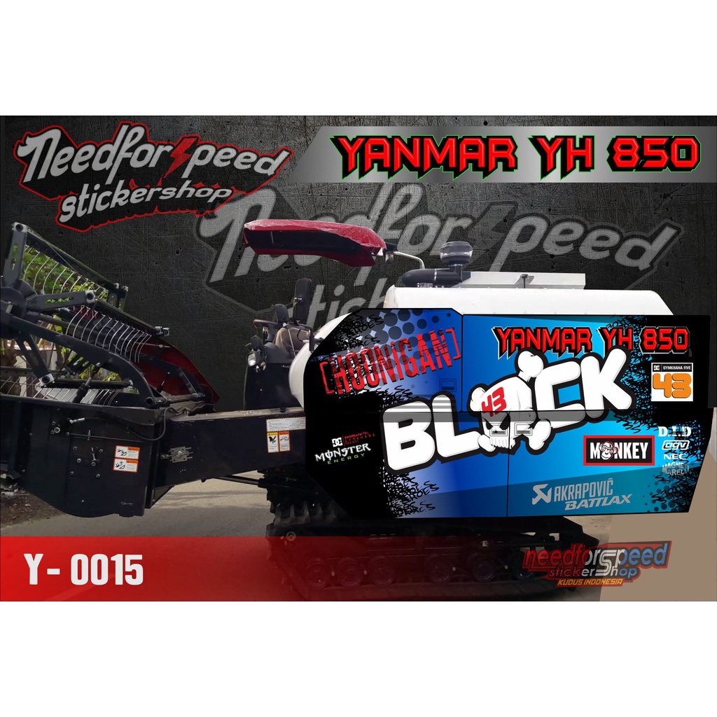 Jual DECAL STICKER COMBINE YANMAR YH 850 | Shopee Indonesia