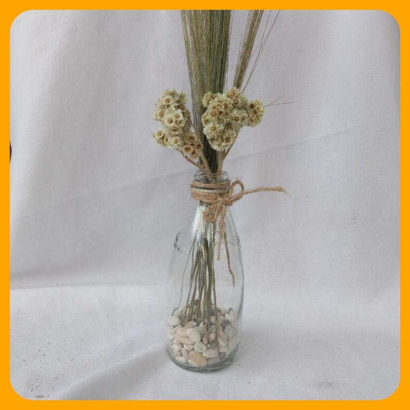 Jual Vas Bunga Kaca Vase Vintage glass Gelas Kaca Rustic Vase Botol ...
