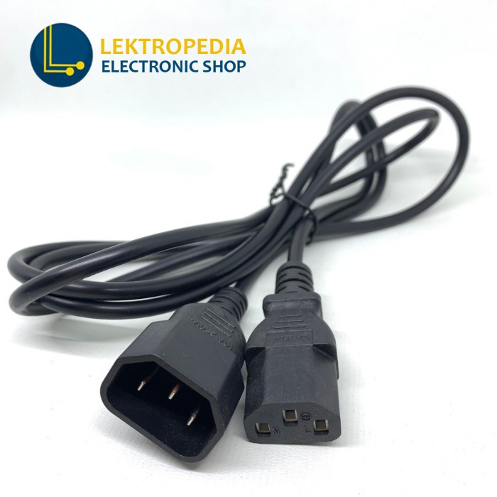 Jual Kabel PSU-CPU PC Female Male Power Monitor Komputer C13 C14 ...