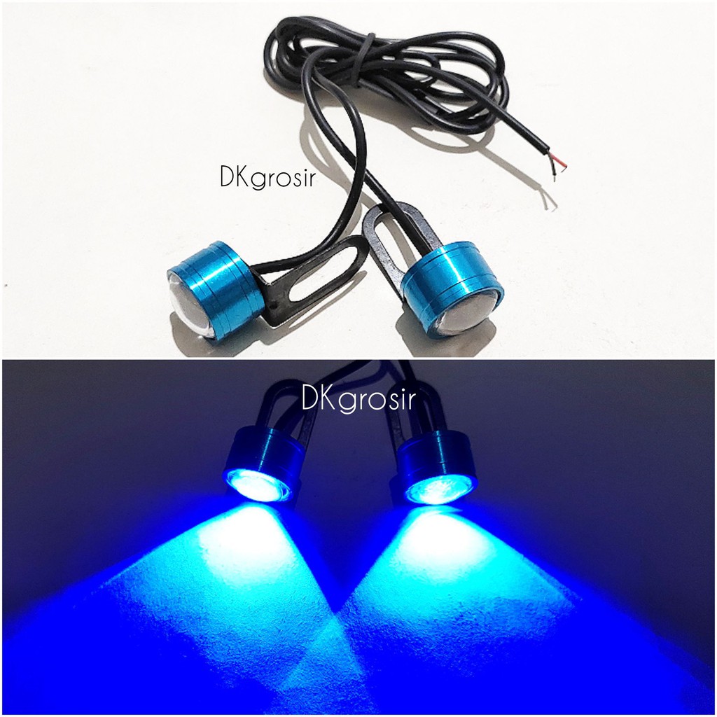 Jual Led Strobo Mata Elang Baut - Biru sepasang | Shopee Indonesia