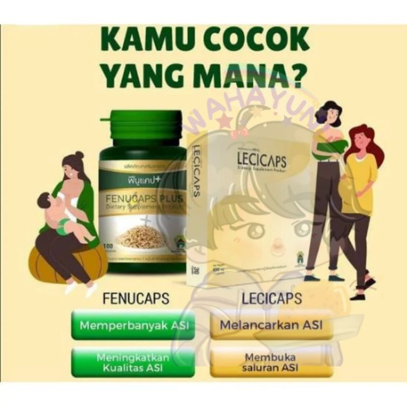 Jual Fenucaps Plus / Lecicaps (Pelancar ASI/ASI Booster) | Shopee Indonesia
