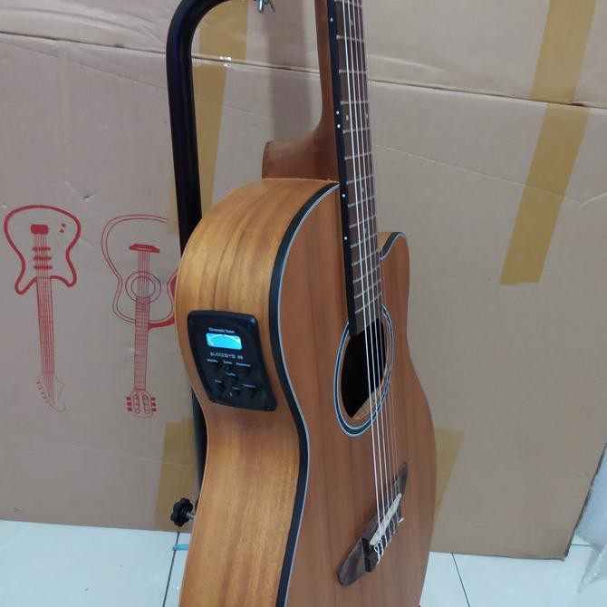 Jual Gitar Akustik Elektrik Nylon Grande Gic-40Keqns Tuner Layar ...