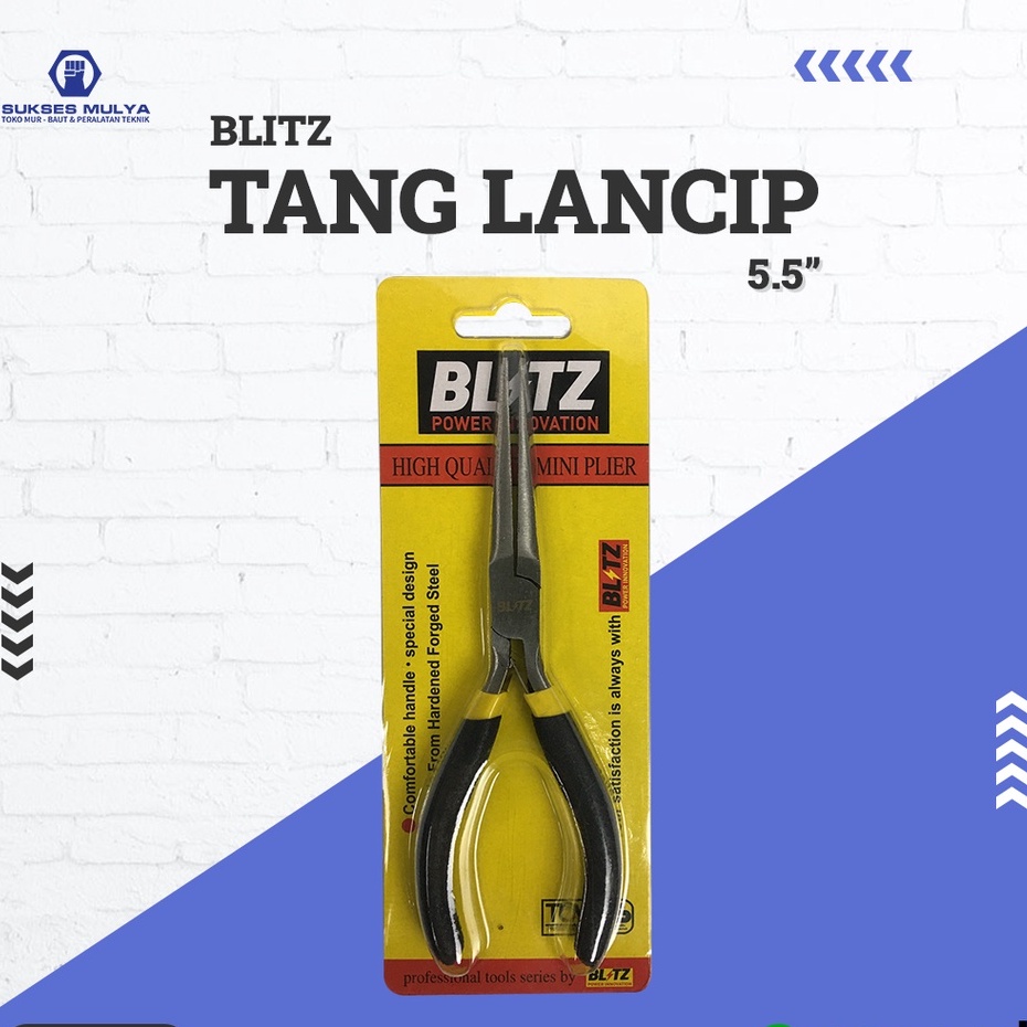 Jual Tang Lancip Mini 5.5" In Buaya Jepit Kecil Lancip Panjang Long Nose Plier 5" Inci Inch ...