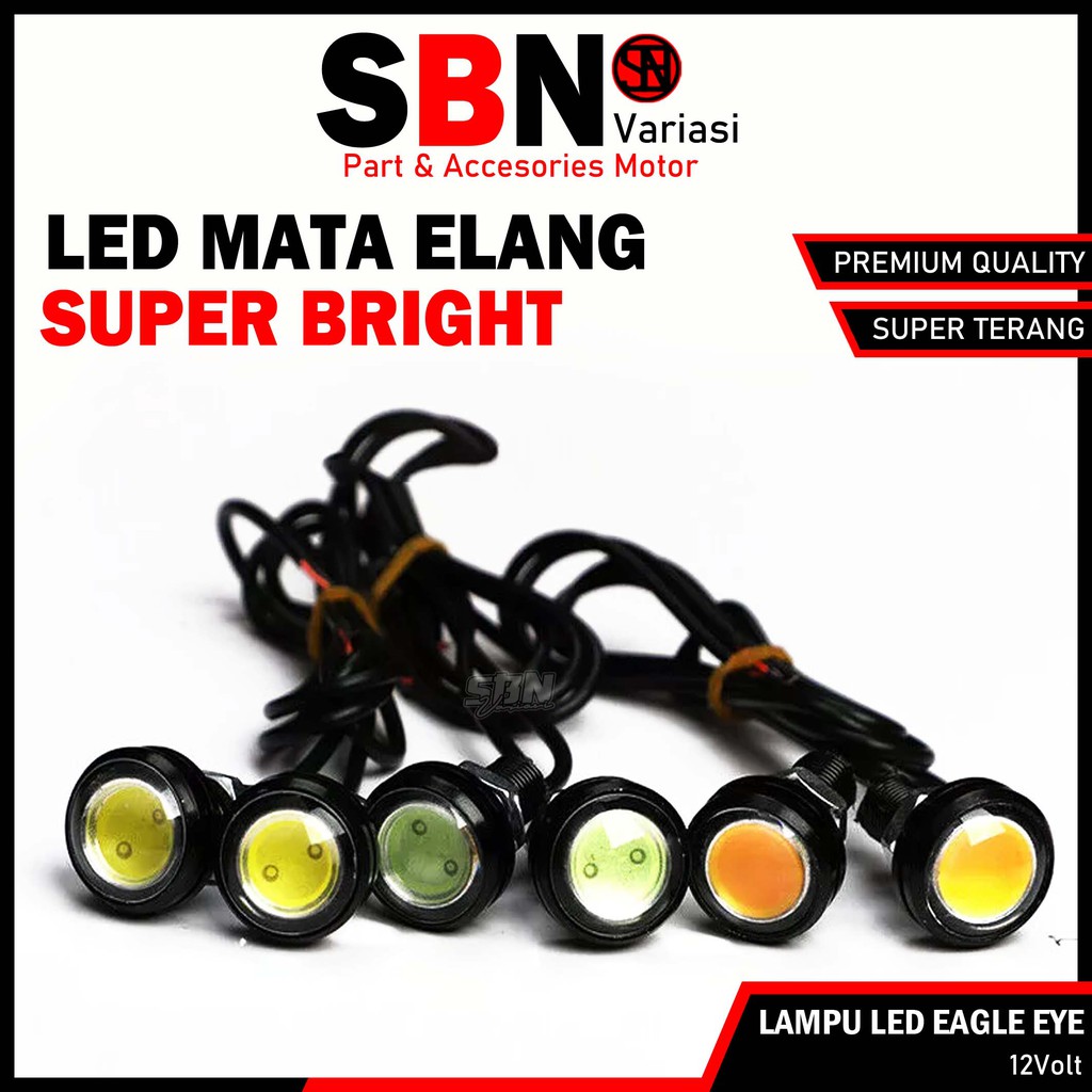Jual LAMPU LED MATA ELANG / DRL LED EAGLE EYE 23MM BAUT / LAMPU MATA ELANG MOTOR MOBIL | Shopee ...