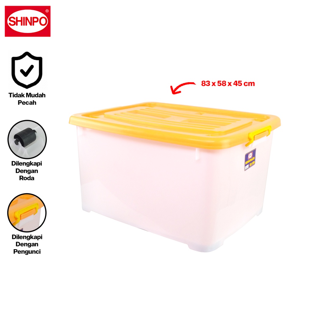Jual SHINPO Kontainer Plastik Dengan Roda Hercules Container Box Kotak ...