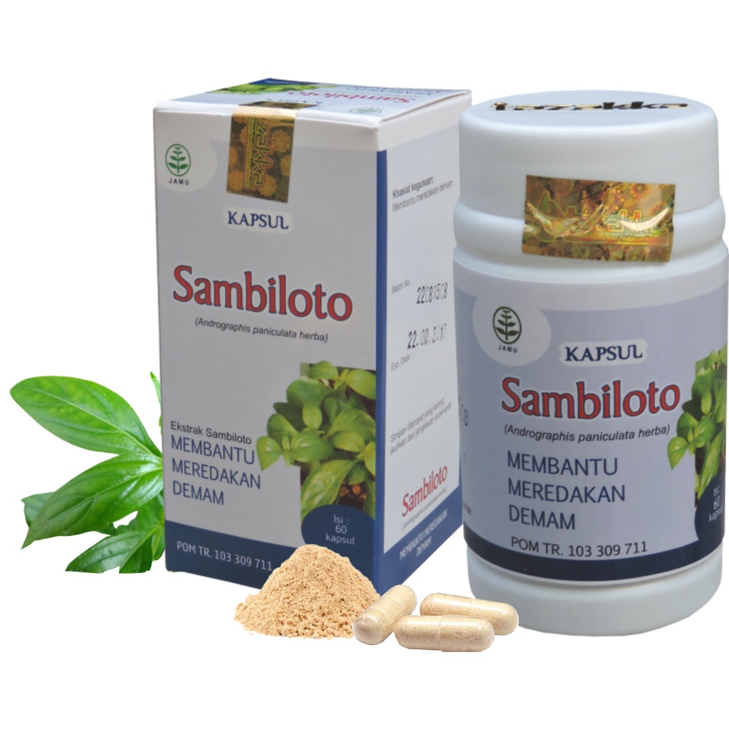 Jual Obat Penurun Demam Sambiloto Obat Antioksidan Bebas Bahan Kimia ...