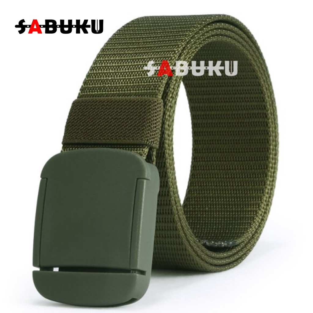 Jual [S&K] Ikat Pinggang Pria Nylon Canvas Gesper Tactical Sabuk Anti Metal Detector-SK116 ...