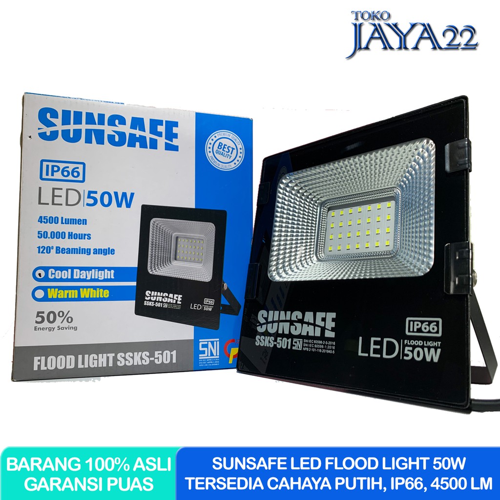 Jual Lampu Sorot Led 50w 50 watt led sorot tembak floodlight led outdoor | Shopee Indonesia