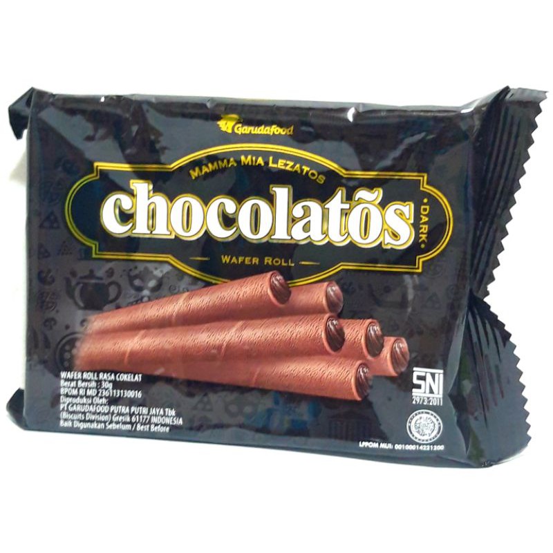 Jual Chocolatos Wafer Roll Coklat 30 g | Shopee Indonesia