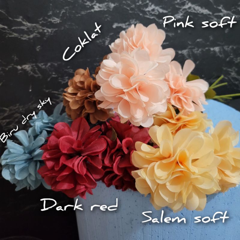 Jual Bunga Artificial Gompi 3 Kuntum | Shopee Indonesia