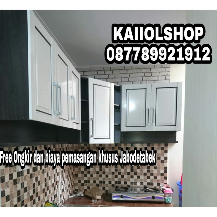 Jual Rak Dapur - Kitchen Set Atas (6 Pintu) Sudut Dan Rak Bumbu ...