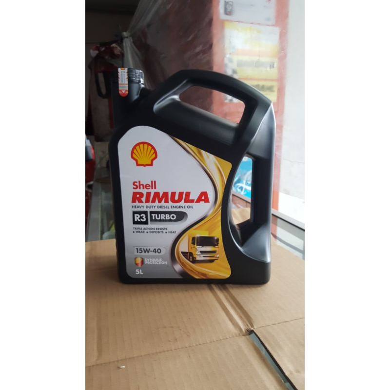 Jual Oli Mesin Shell Rimula R3 Turbo 10W-40 Diesel. Galon 5Liter bukan ...