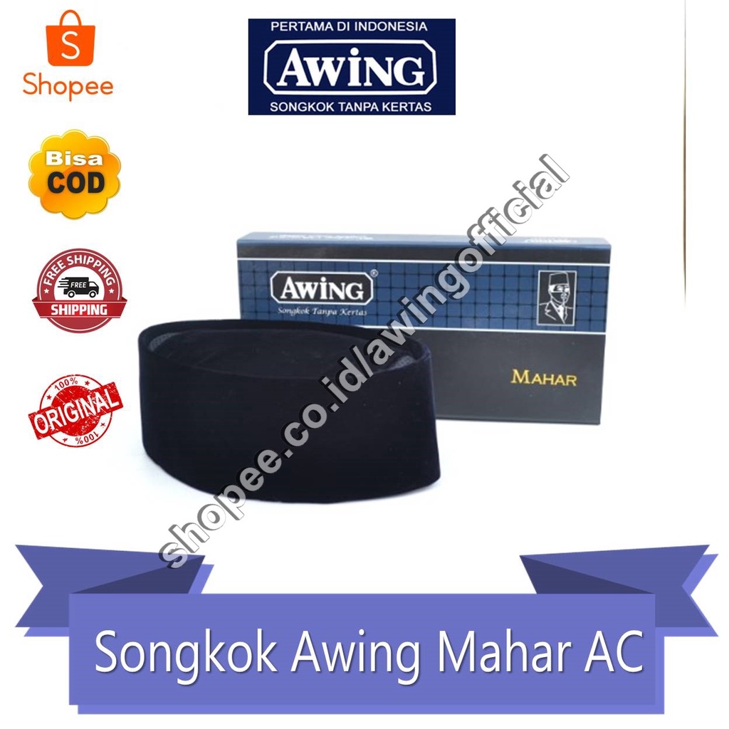 Jual Songkok Awing Mahar 8 cm Awing Mahar Awing Original | Shopee Indonesia