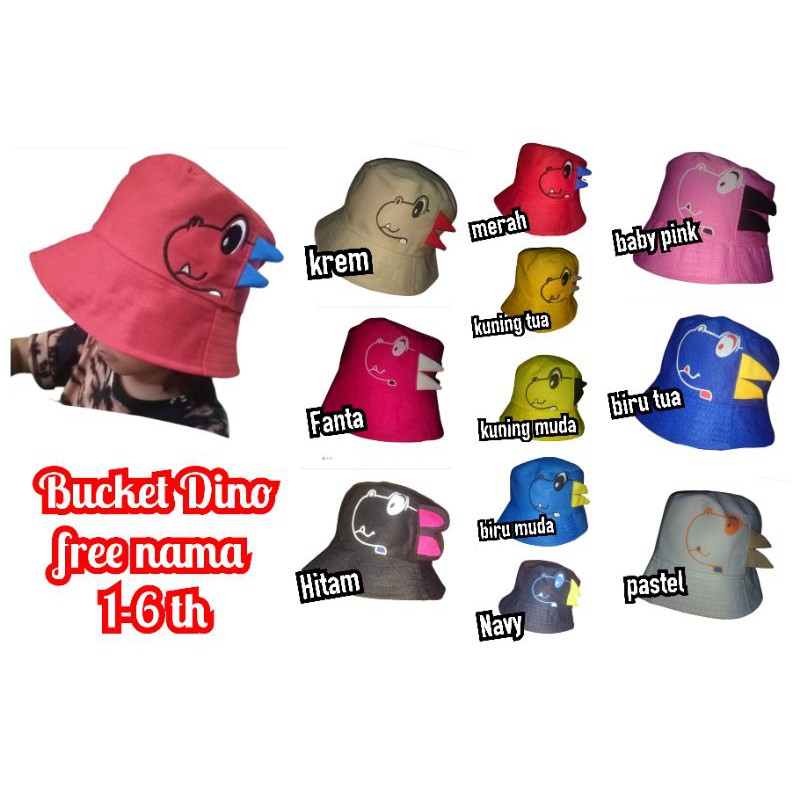 Jual BUCKET DINO / BUCKET DINOSAURUS / BUCKET NAMA / BUCKET ANAK ...