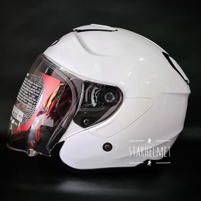 Jual KYT KYOTO Solid White | Shopee Indonesia